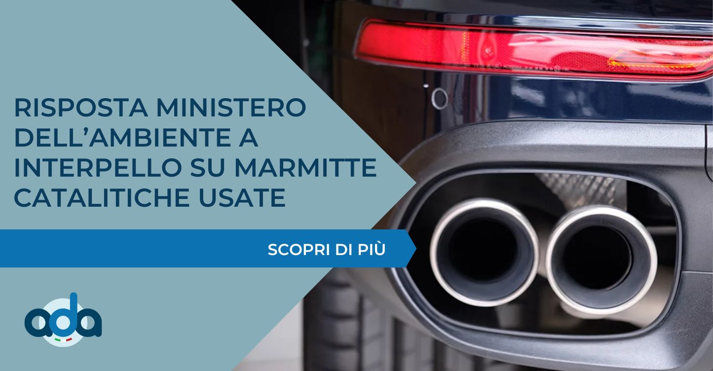 Risposta Ministero dell’Ambiente a Interpello su marmitte catalitiche ...